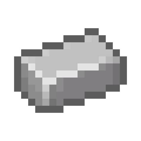Iron Ingot Pixel Art Items Placeable Minecraft Mods Curseforge