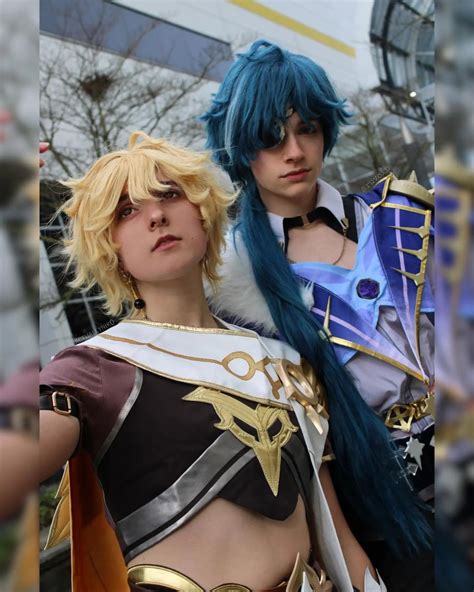 Kaeya And Aether Cosplay R Genshingays