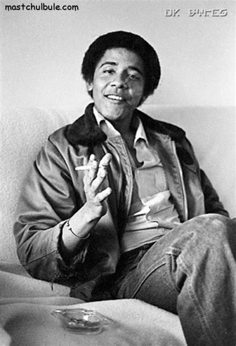 College Years Photograph Young Barack Obama