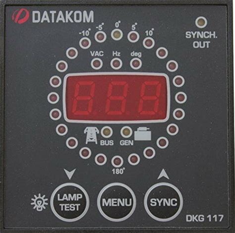 Datakom Dkg 117 72x72mm Synchroscope And Check Synch Relay Controller Ebay