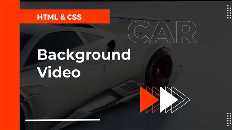 background video building a car website from scratch html css