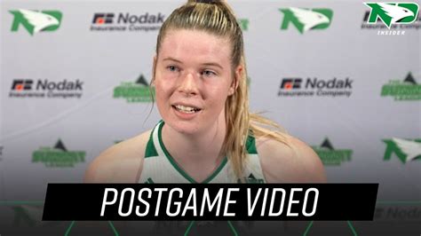 Und Womens Basketball Miranda Vanderwal Postgame Press Conference