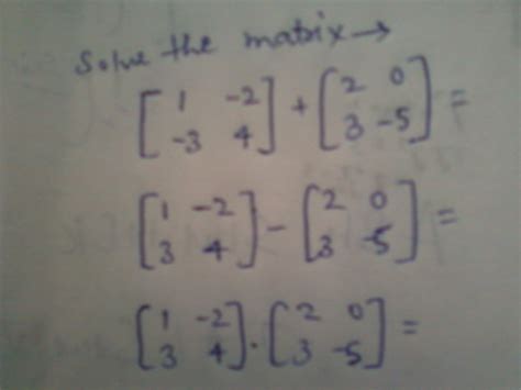 Solved Solve The Matrix Chegg