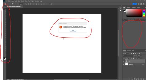 P Ps 2025 Could Not Complete Request Because Load Adobe Product Community 15071592