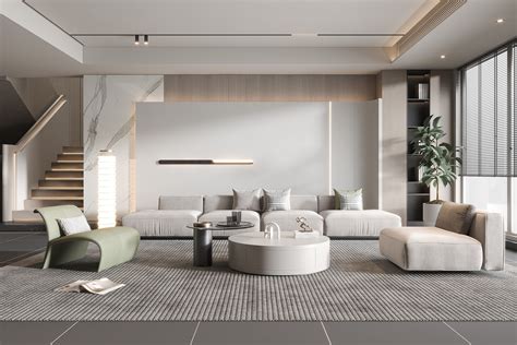 现代客厅 奶油风客厅 北欧客厅 日式客厅 茶几 单人沙发 画 落地灯 室内设计 拓者设计吧