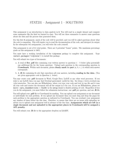 solutions assignment1 pdf