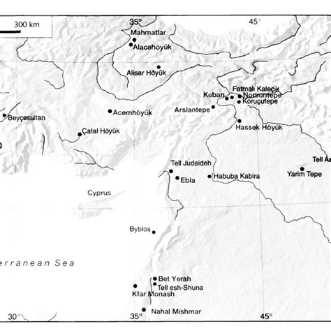 Map Of Eastern Anatolia Showing The Locality Of Arslantepe And Other