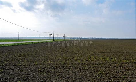 Empty Field In Spring Stock Photo Image Of Width Austria 179015754