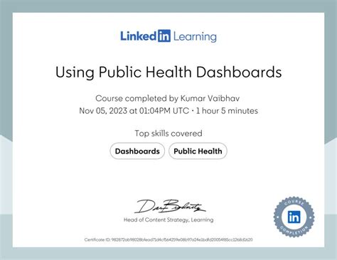 Kumar Vaibhav On Linkedin Certificate Of Completion