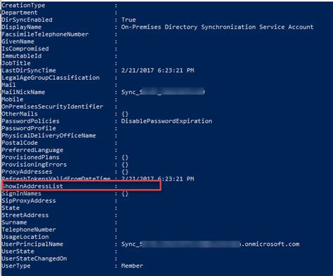 Hide The On Premises Sync Account From Azure Ad Diligex Pro Tips