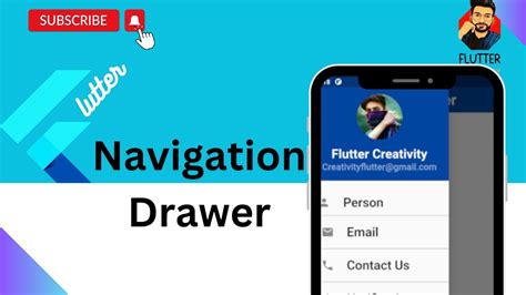 Navigation Drawer In Flutter Flutter Tutorial Youtube