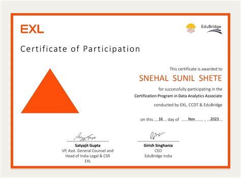 Snehal Shete On Linkedin Im Completed Data Analytics Program