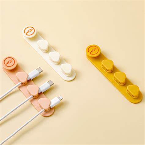 อุปกรณ์จัดเก็บสายเคเบิล การจัดการสายไฟ ที่ยึดสาย Usb คลิปหนีบสายเคเบิล Shopee Thailand