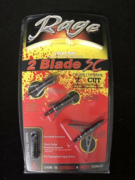 Rage Chisel Tip Sc 2 Blade 100 Grain Route 66 Sporting Goods