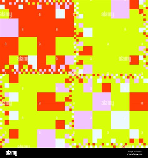 Abstract Vector Graphics Design Made With Generative Art Approach Using Different Geometric