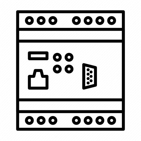 Automation Controller Industry Plc Programming Scada Factory Icon