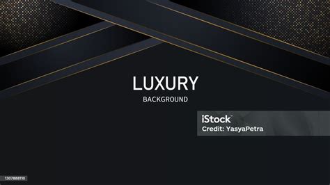 검은 색 겹치는 레이어가 있는 어두운 추상적 배경입니다 가벼운 효과와 황금 반짝이 점 요소 장식과 현실적인 질감 1위에 대한 스톡 벡터 아트 및 기타 이미지 Istock