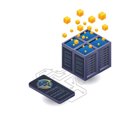 Smartphone Analysis Control Server Technology Vector Art At Vecteezy