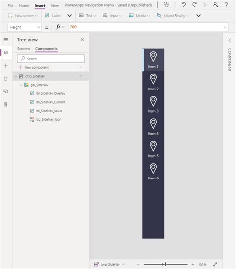 Power Apps Navigation Menu Component Matthew Devaney
