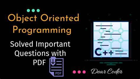 Oops Most Important Questions With Solved Pdfs Dear Coder