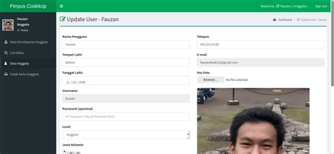 source code sistem informasi perpustakaan dengan codeigniter 3
