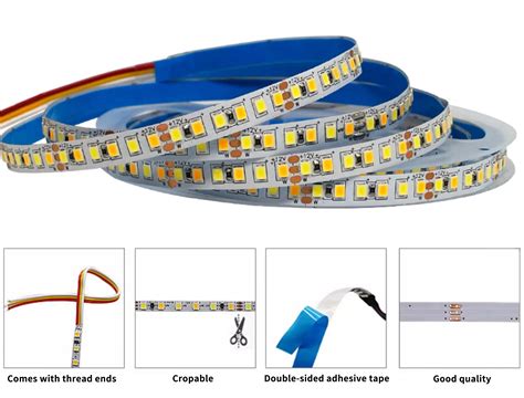2835 5v Led Strip With Switch 120 Ledsm Ip20 Non Waterproof With 4