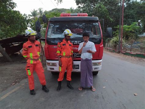 မြောက်ဦးမြို့၌ ပြည်သူများသို့ မုန်တိုင်းအန္တရာယ်ဆိုင်ရာ ကြိုင်တင်ကာကွယ