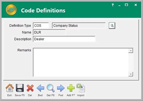 Code Definitions Company Status