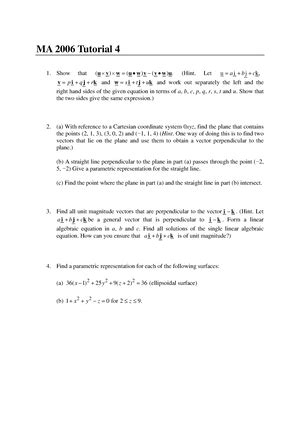 Tut 10 Ans Tutorial FOURIER SERIES TUTORIAL 2 MA2006 TUTORIAL 10 IN WEEK 11 The Function