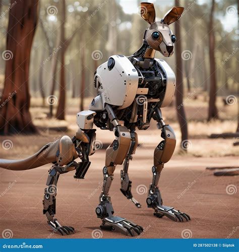 Kangaroo Robot Illustration Background Stock Illustration Illustration Of Cartoon Wildlife