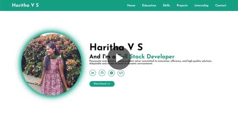 Webdev Frontenddevelopment Portfoliolaunch Html Css Javascript Gsap Haritha V S 12