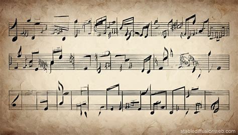 Music Notes Attached To Microphone Drawing Stable Diffusion Online