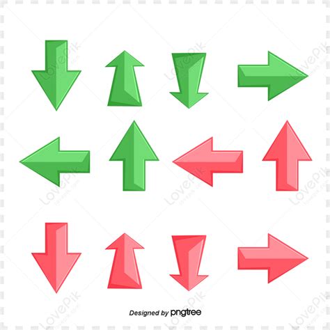 벡터 3d 화살표 아이콘 Png 일러스트 무료 다운로드 Lovepik