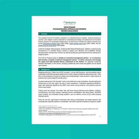 Financing Port Decarbonisation The Decarb Hub