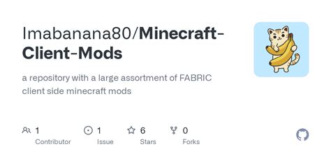 Github Imabanana80minecraft Client Mods A Repository With A Large