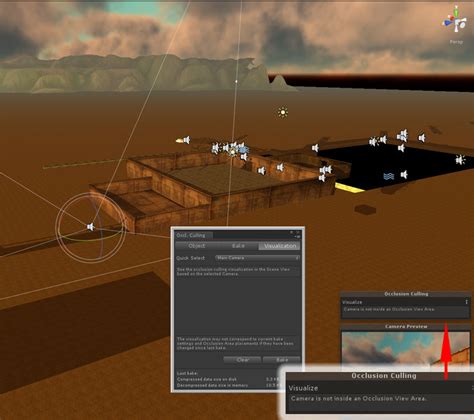 Camera Is Not Inside An Occlusion View Area Unity Engine Unity