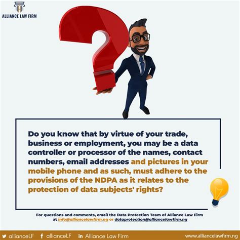 Alliance Law Firm On Linkedin Dataprivacy Dataprotection Privacy Datasubject Privacylaw Ndpa…