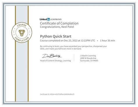 Neel Patel On Linkedin Pythonprogramming Linkedinlearning