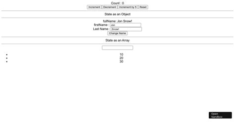React Usestate Arc Codesandbox React Usestate Arc Codesandbox