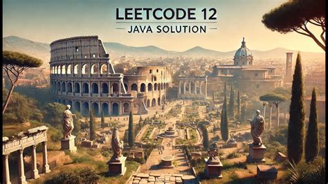 Leetcode 12 Integer To Roman Java Solution Youtube