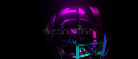 Luxurious And Elegant Metallic Dark Abstract Background 3d Render Stock Illustration