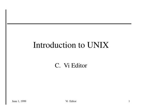PPT Introduction To UNIX PowerPoint Presentation Free Download ID