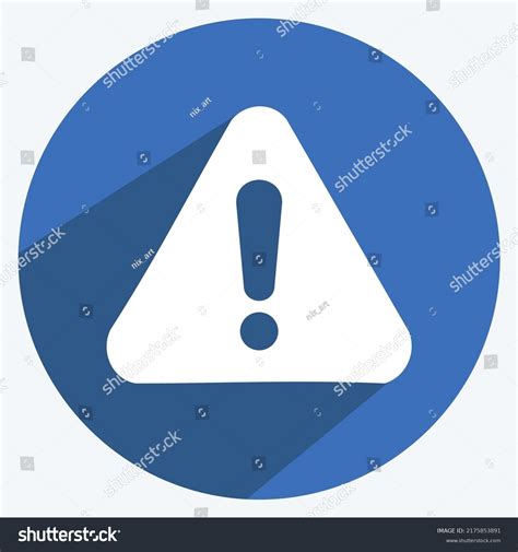 Icon Warning Sign Suitable Programming Symbol Stock Vector Royalty Free 2175853891 Shutterstock