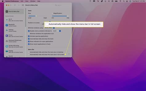 How To Show The Menu Bar In Full Screen Mode On Mac