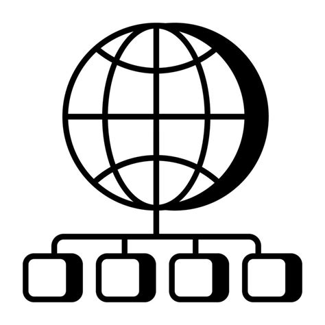 Conceptual Linear Design Icon Of Global Network 23648152 Vector Art At Vecteezy