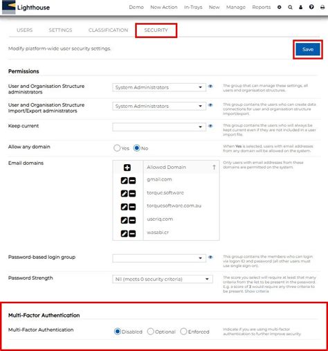 Switching On Multi Factor Authentication MFA Knowledge Base