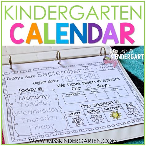 Preschool Classroom Calendar