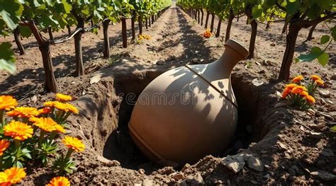 Georgian Qvevri Mockup For Natural Wine Brands Stock Illustration Illustration Of Agriculture