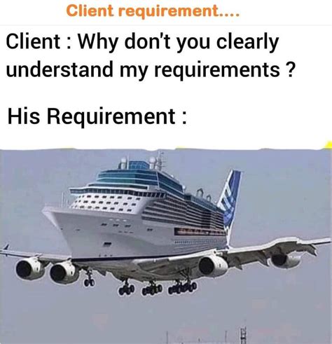 Client Requirements R Programmerhumor