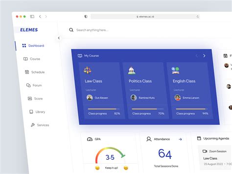 Elemes 🏫 Lms Dashboard By Hakim Haiman For Picko Lab On Dribbble